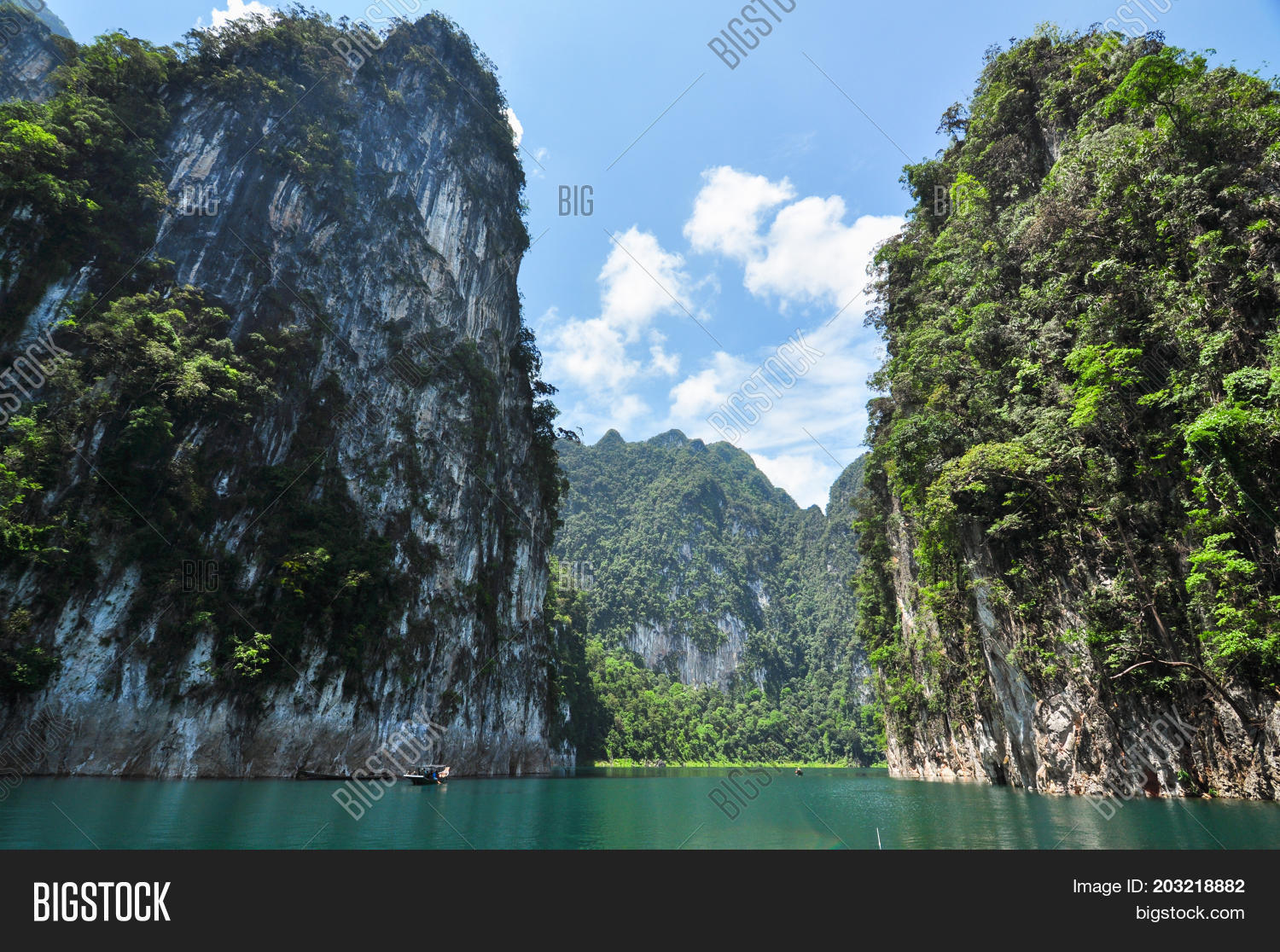 Huge Limestone Cliffs Image & Photo (Free Trial) | Bigstock