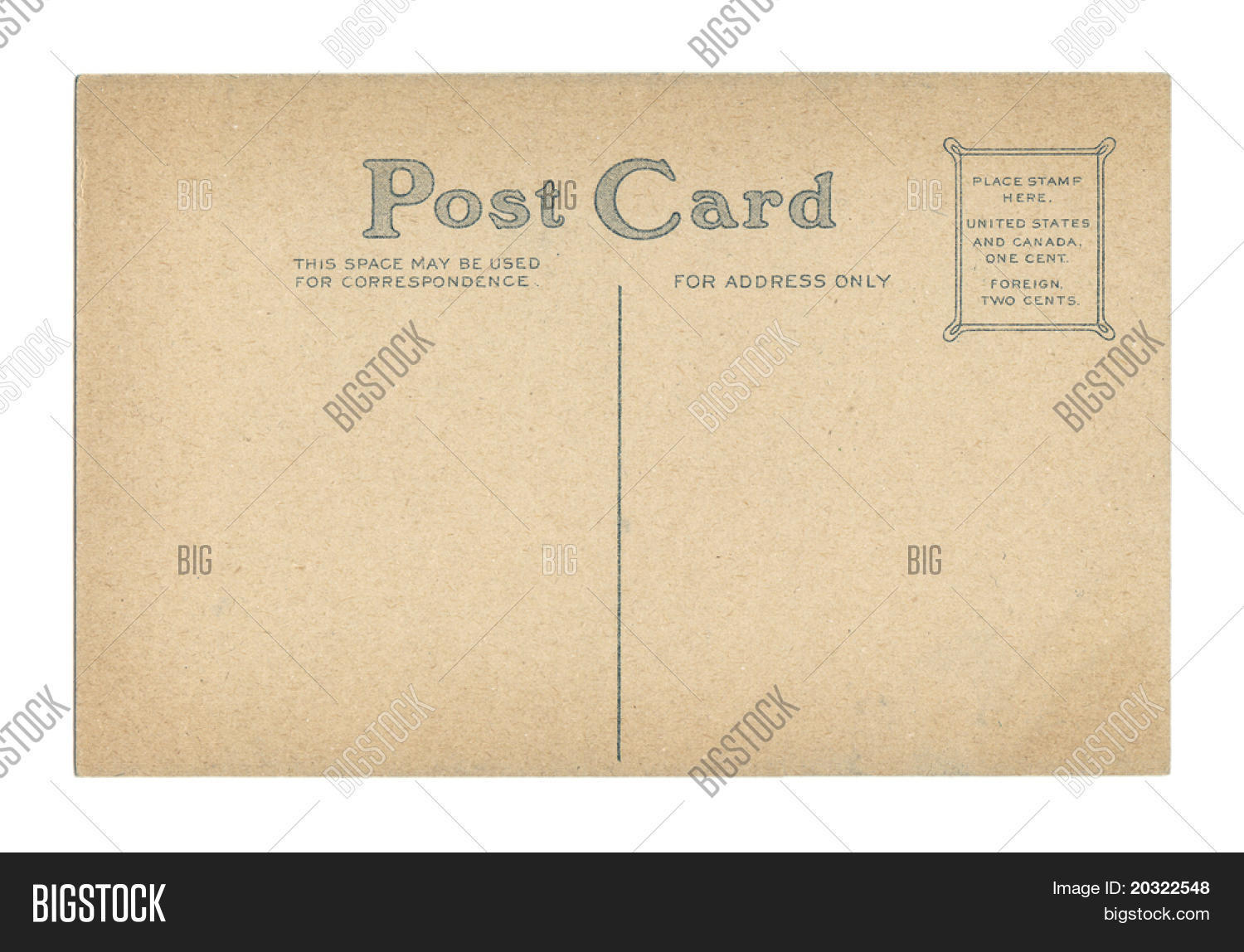 Back Vintage Postcard Image & Photo (Free Trial) | Bigstock