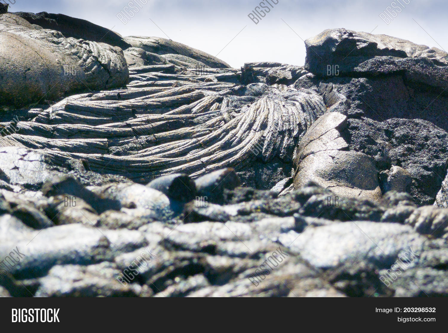 Solidified Lava Stream Image & Photo (Free Trial) | Bigstock