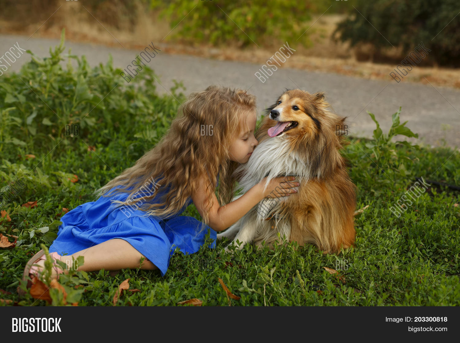 Cute Little Girl Dog Image & Photo (Free Trial) | Bigstock