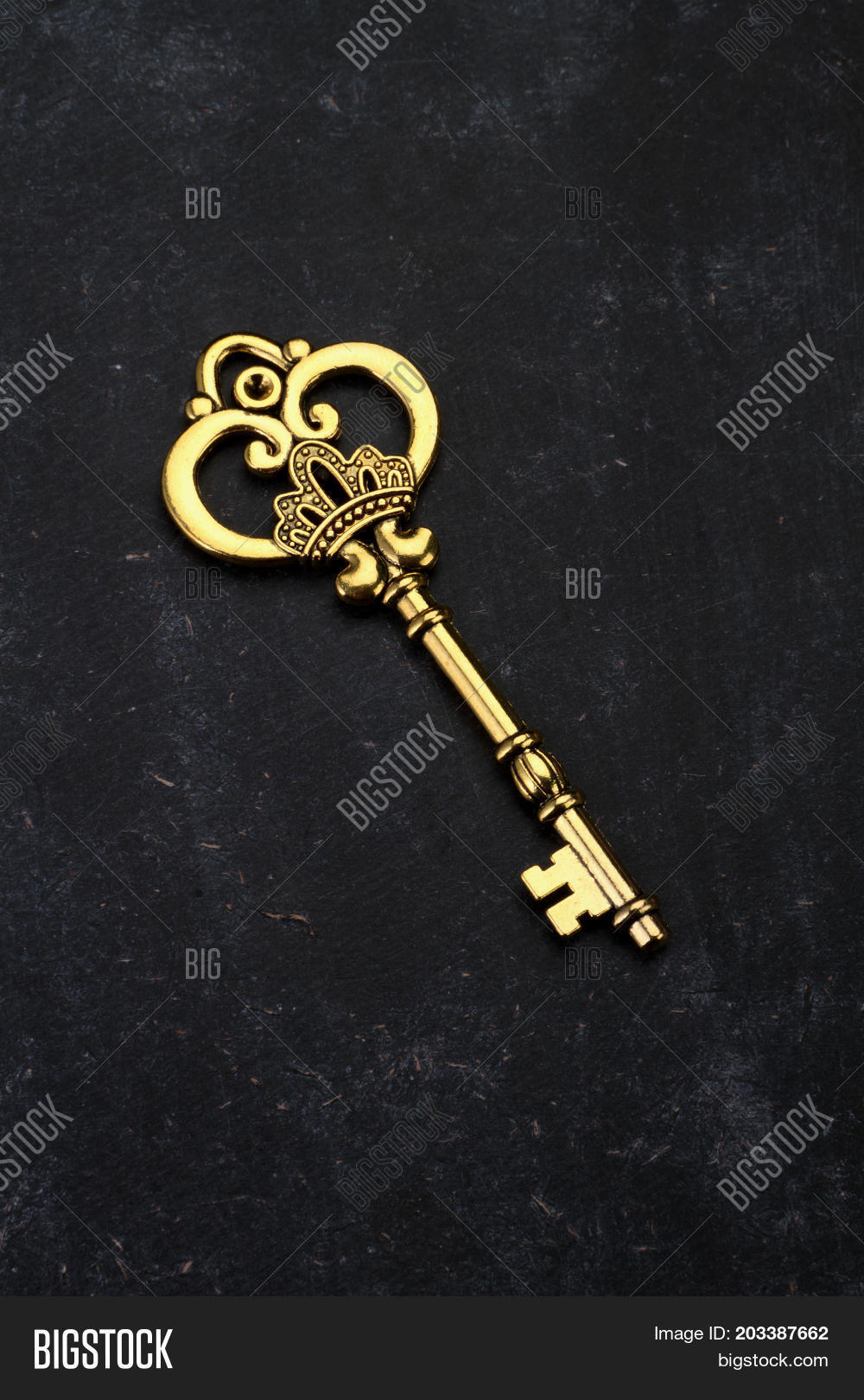 Golden Vintage Key Image & Photo (Free Trial) | Bigstock
