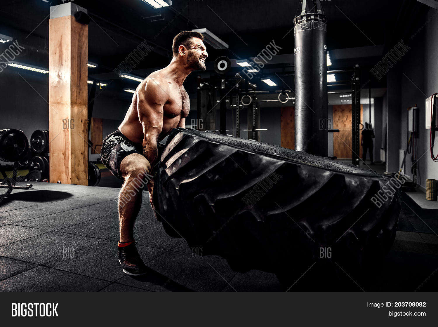 Shirtless Man Flipping Image & Photo (Free Trial) | Bigstock