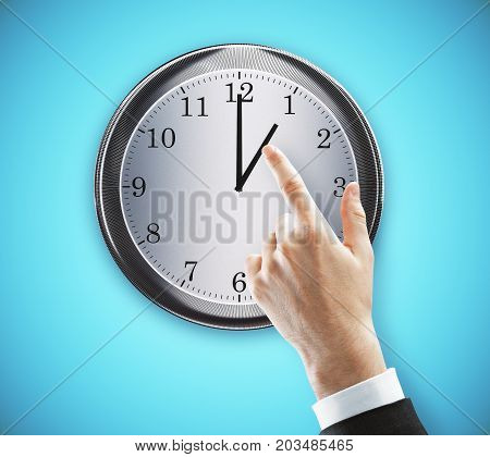 Hand Pointing Clock On Image & Photo (Free Trial) | Bigstock