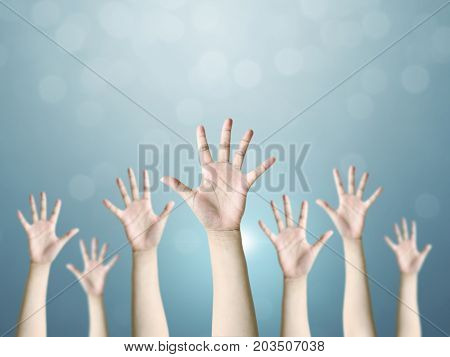Group Hand Raise Many Image & Photo (Free Trial) | Bigstock