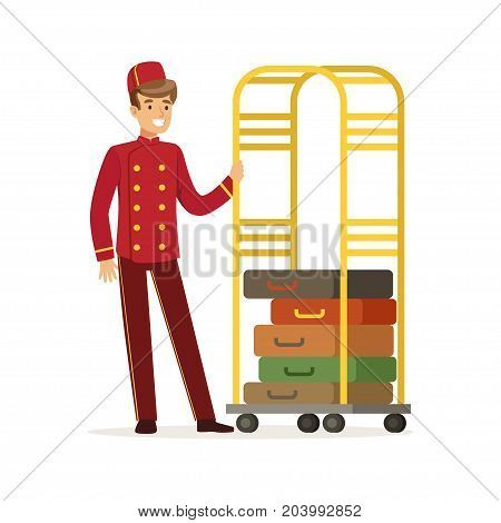 Smiling Bellhop Vector & Photo (Free Trial) | Bigstock