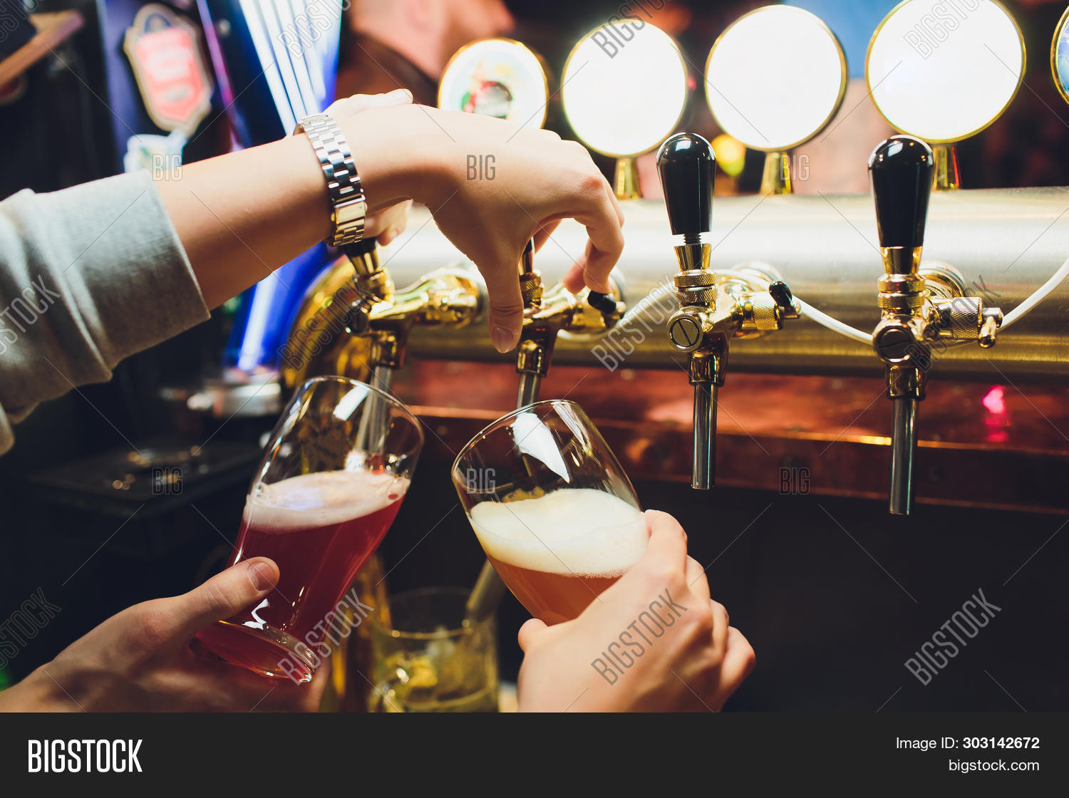 Hand Bartender Pouring Image & Photo (Free Trial) | Bigstock