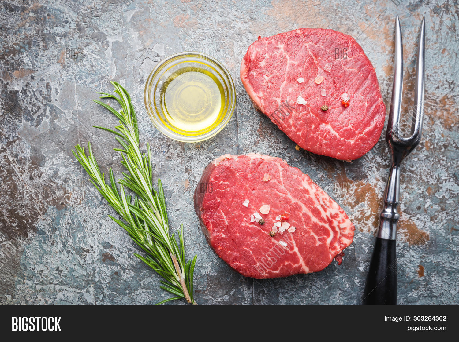 Raw Marbled Meat Steak Image & Photo (Free Trial) | Bigstock