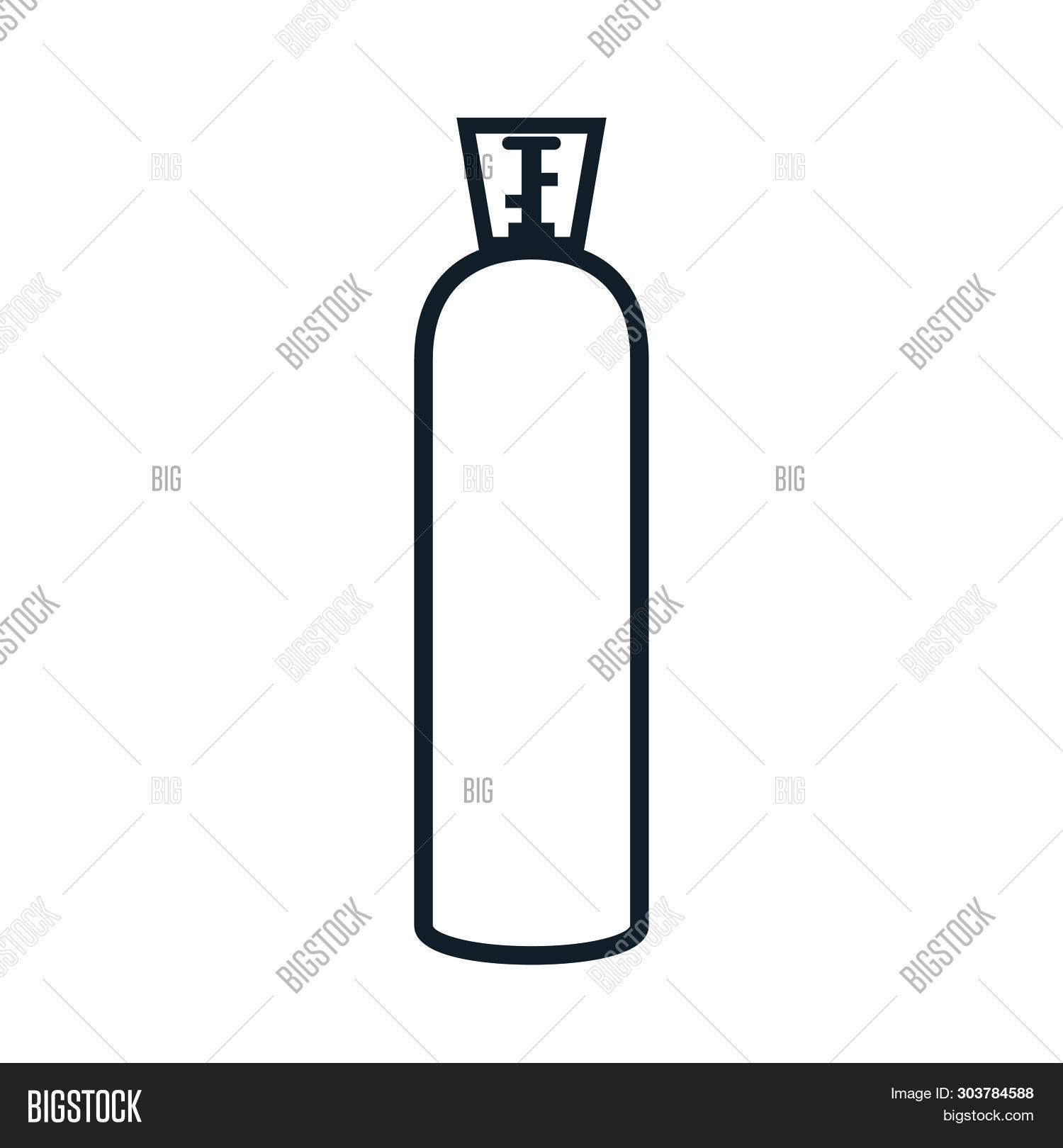 CO2 Gas Tank Outline Image & Photo (Free Trial) | Bigstock