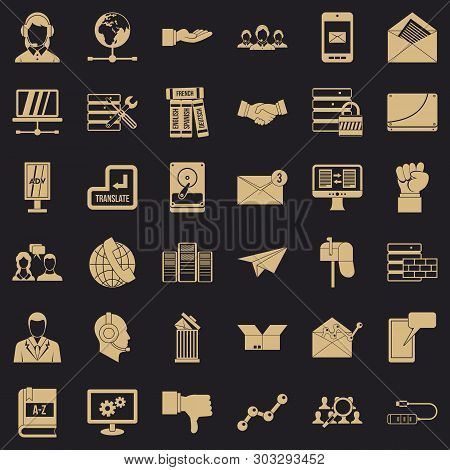 Interaction Icons Set Vector & Photo (Free Trial) | Bigstock