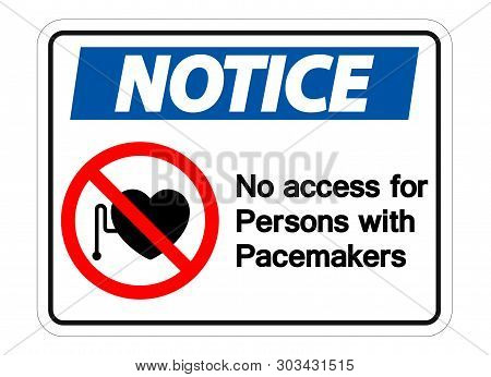 Notice No Access Vector & Photo (Free Trial) | Bigstock