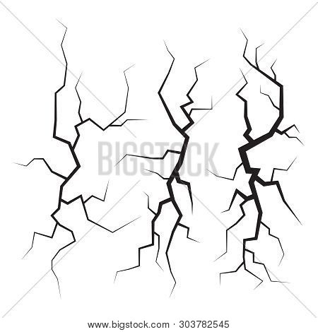 Crack On Surface Vector & Photo (Free Trial) | Bigstock