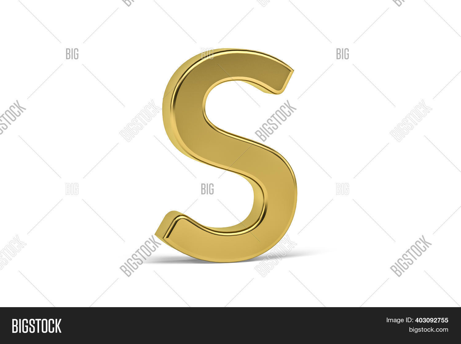 Golden Letter S - Image & Photo (Free Trial) | Bigstock