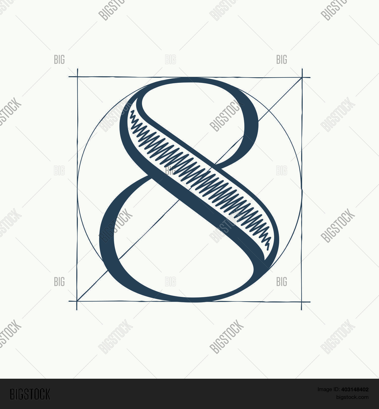 Number Eight Logo Vector & Photo (Free Trial) | Bigstock