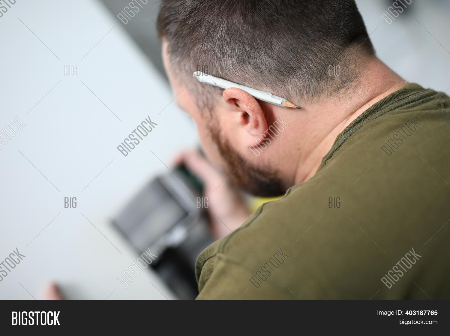 Top View Male Worker Image & Photo (Free Trial) | Bigstock