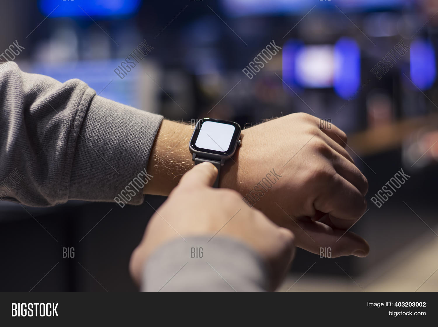 Man Smartwatch White Image & Photo (Free Trial) | Bigstock