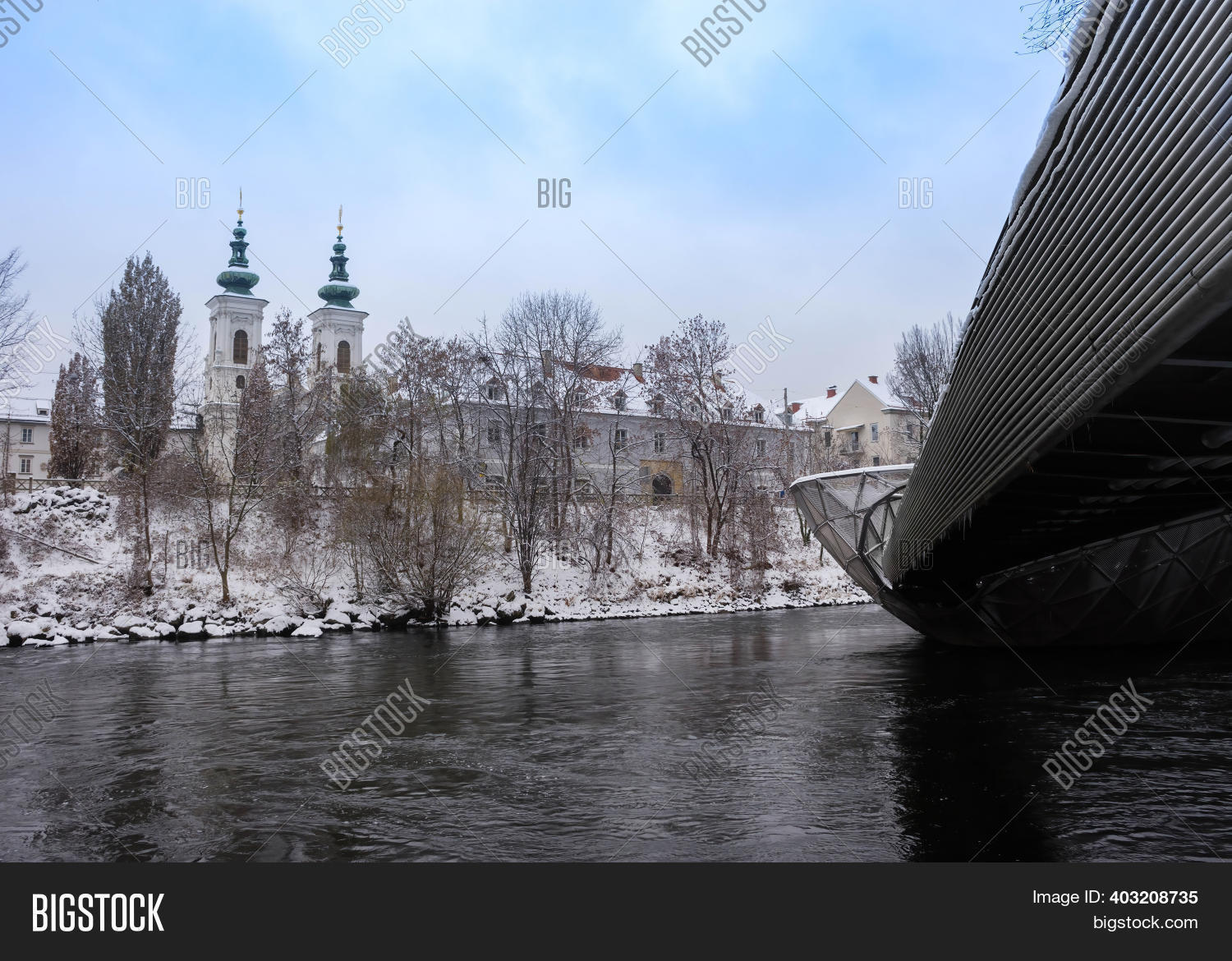 Mur River Murinsel Image & Photo (Free Trial) | Bigstock
