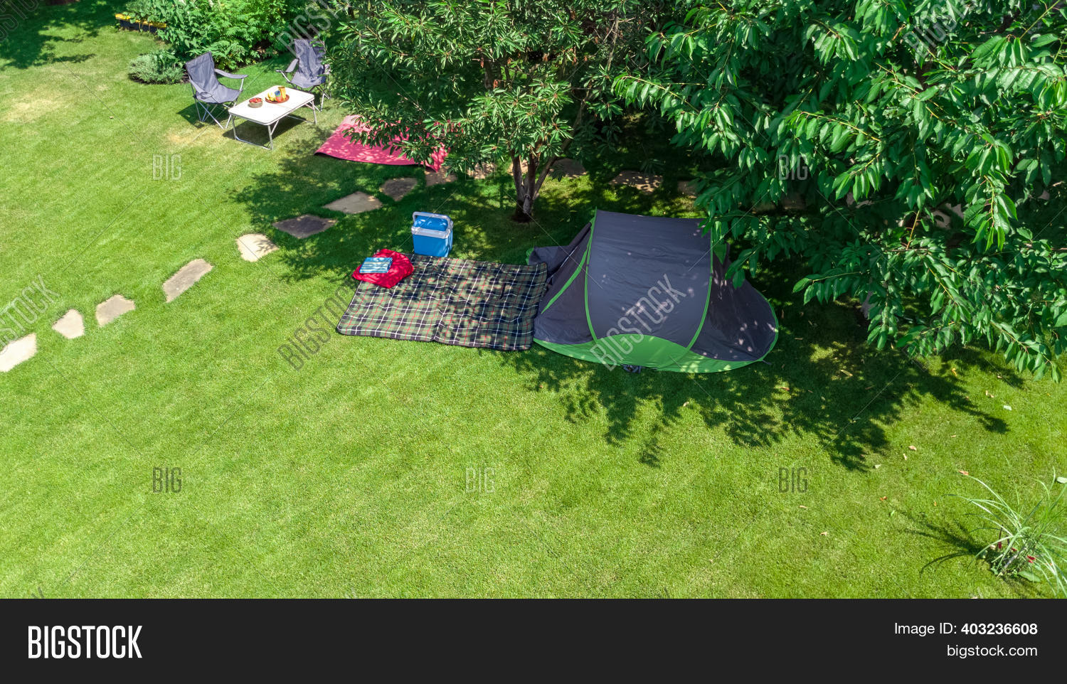Campsite Aerial View Image & Photo (Free Trial) | Bigstock