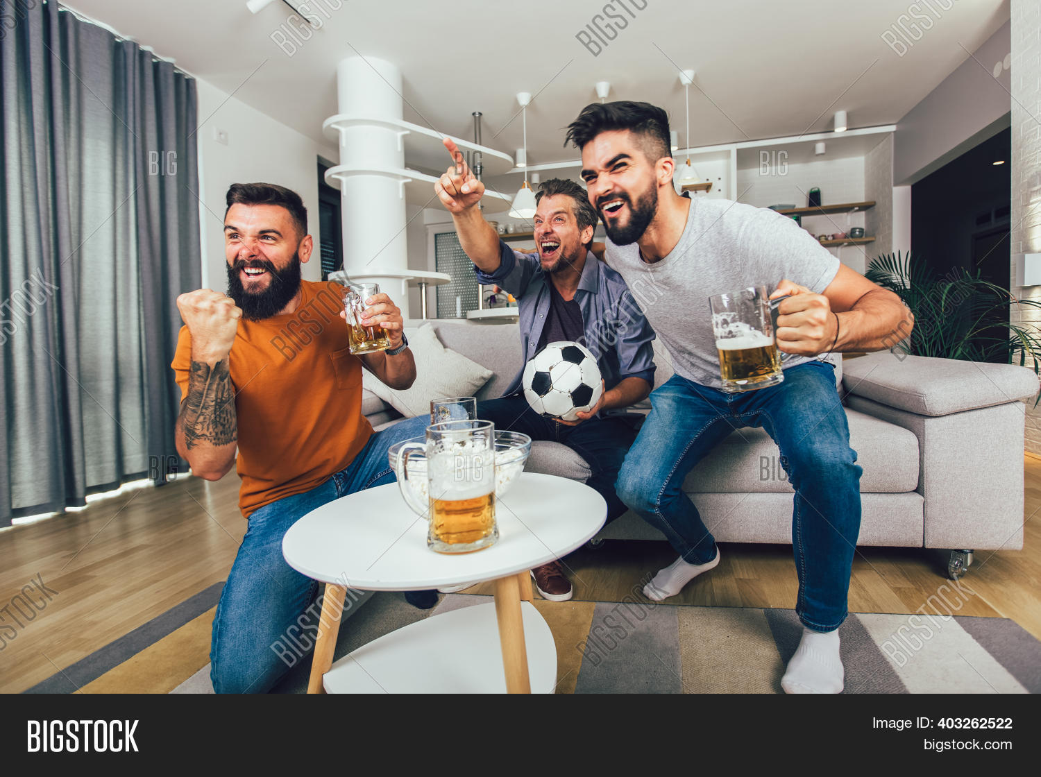 Happy Friends Football Image & Photo (Free Trial) | Bigstock