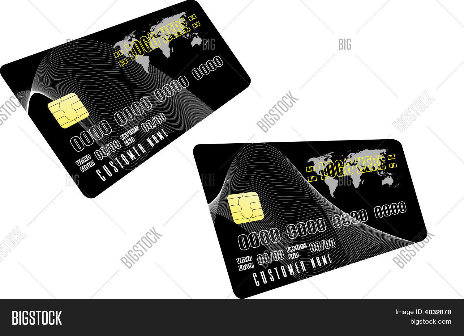 Black Credit Cards Vector & Photo (Free Trial) | Bigstock