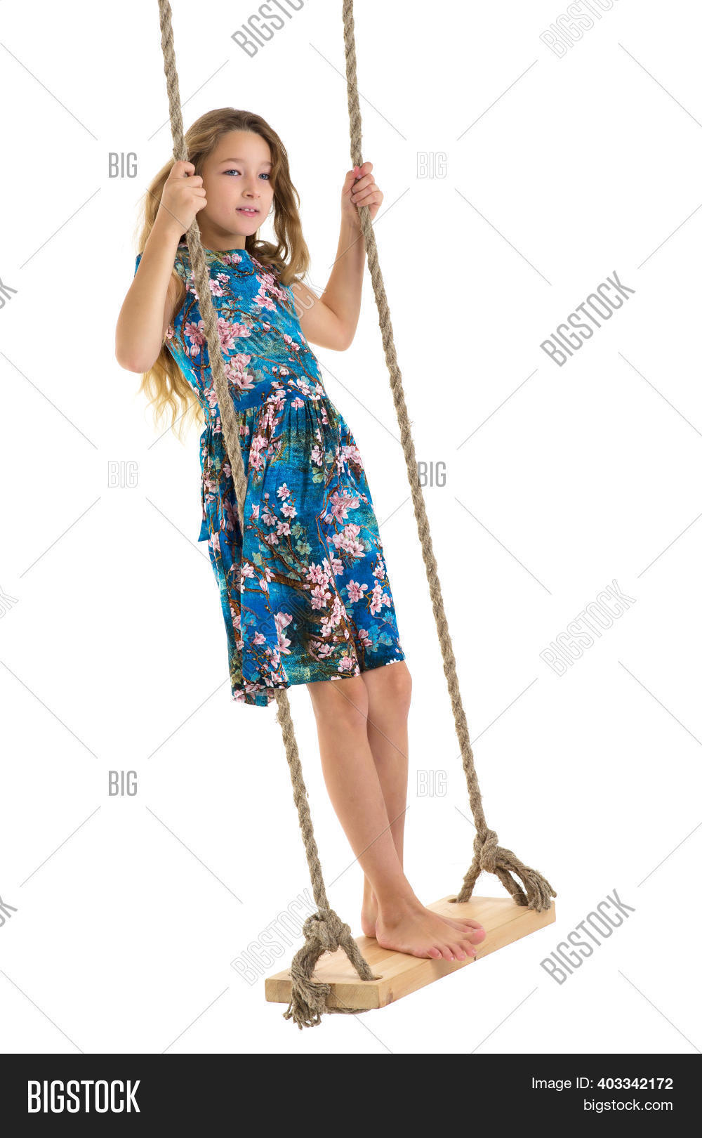 Girl Standing On Rope Image & Photo (Free Trial) | Bigstock