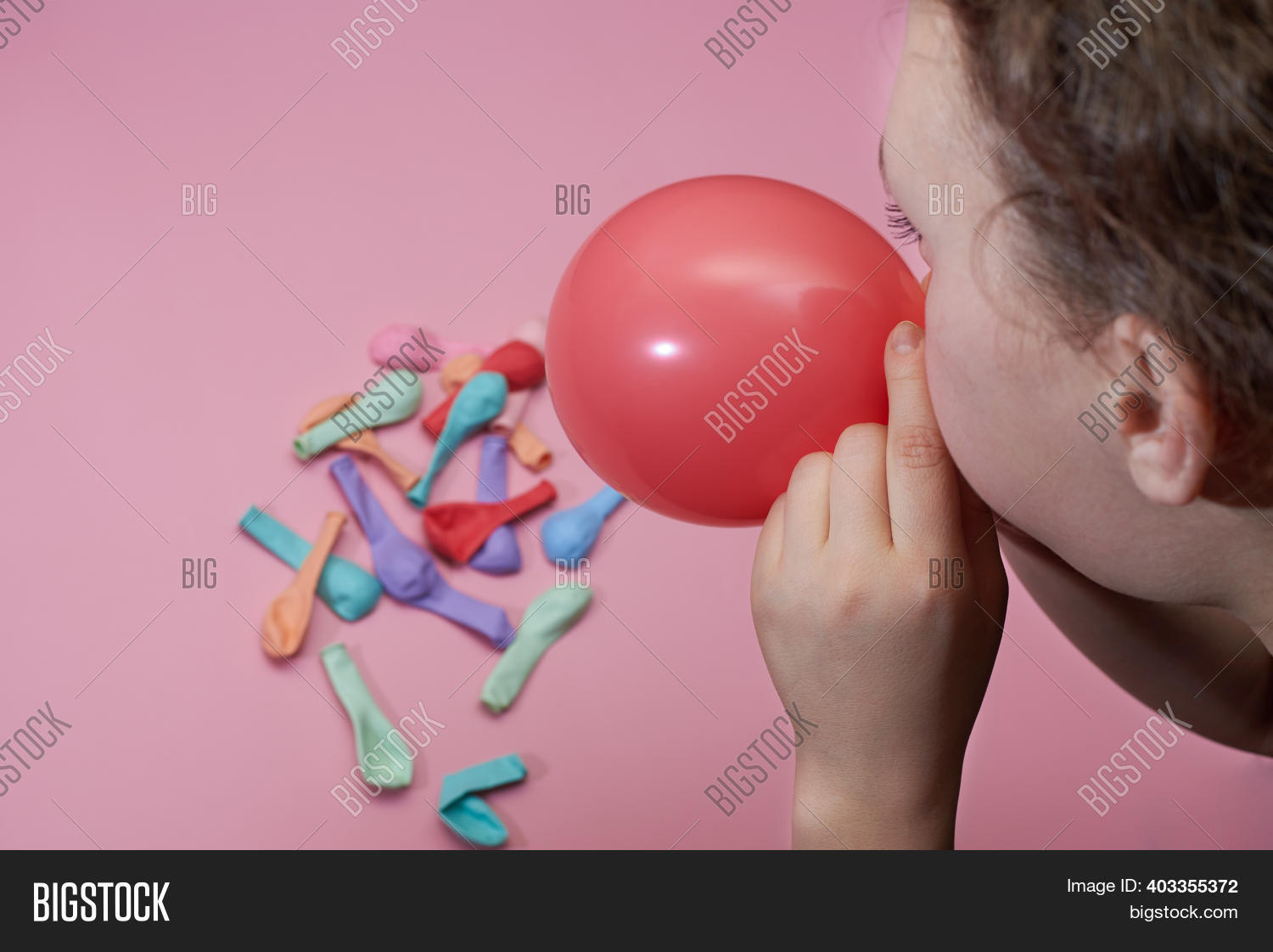 Woman Starts Inflate Image & Photo (Free Trial) | Bigstock