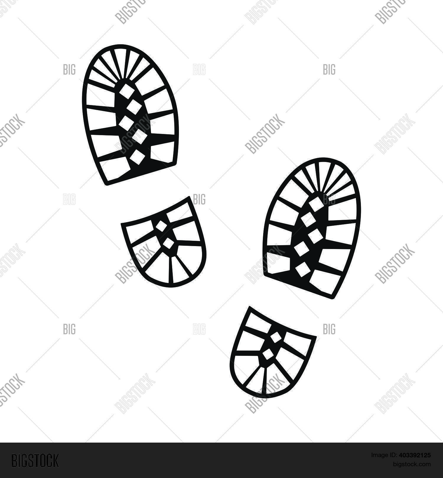Boot Print Icon. Vector & Photo (Free Trial) | Bigstock