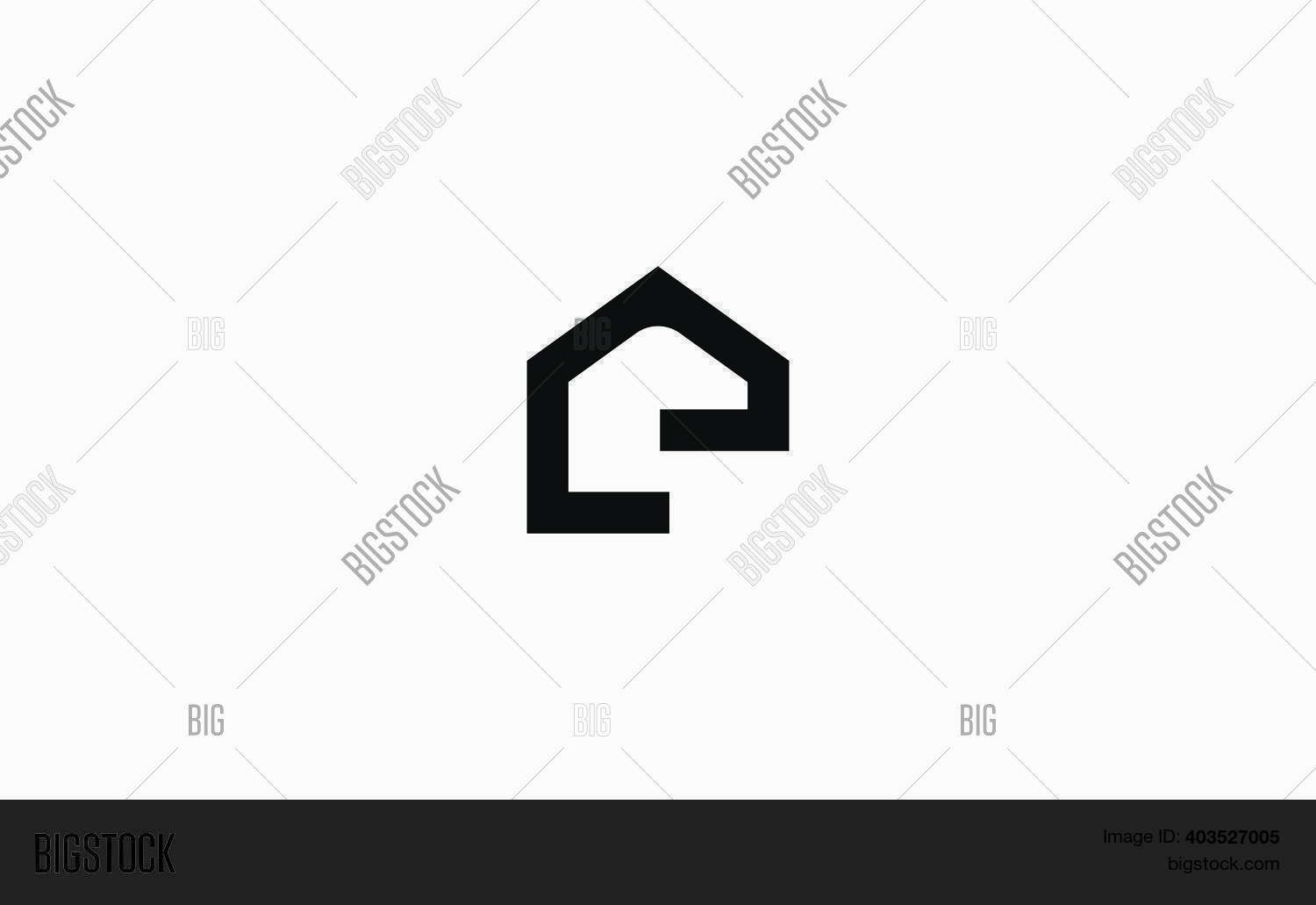 Letter E House Logo Vector & Photo (Free Trial) | Bigstock