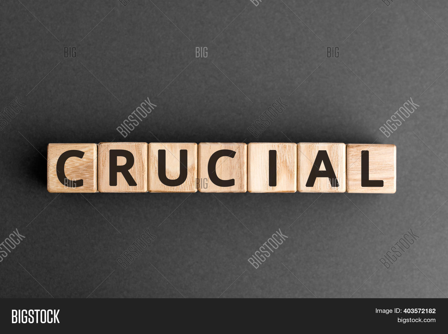 Crucial - Word Wooden Image & Photo (Free Trial) | Bigstock
