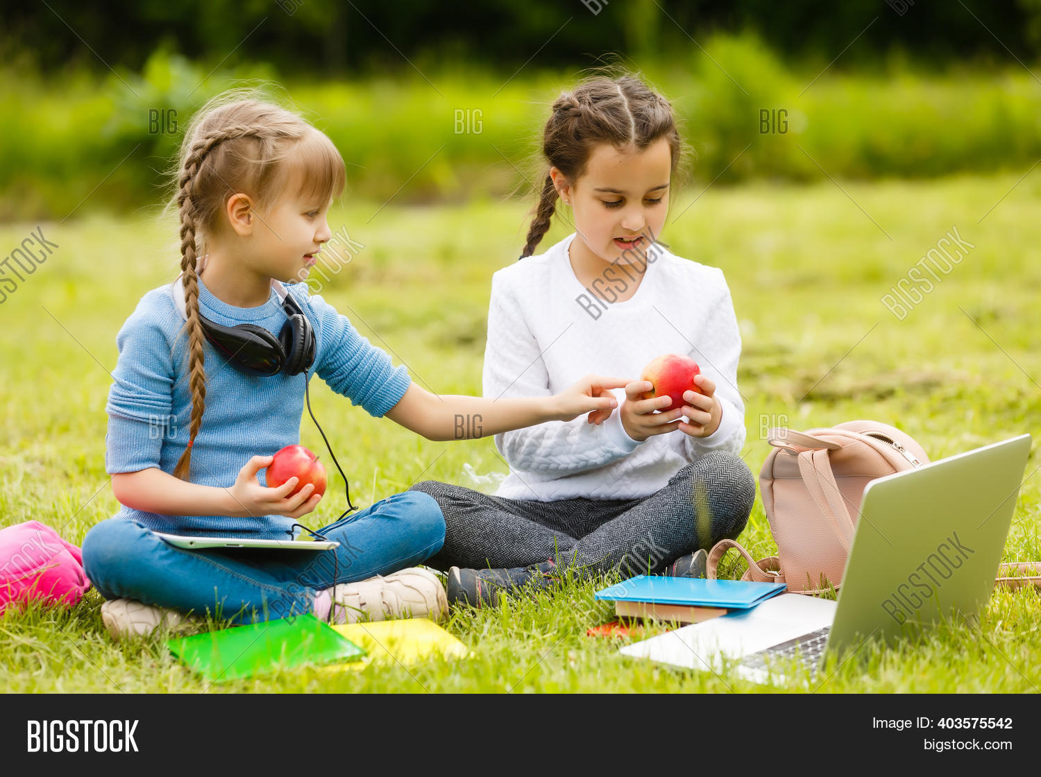 Kids On Picnic School Image & Photo (Free Trial) | Bigstock