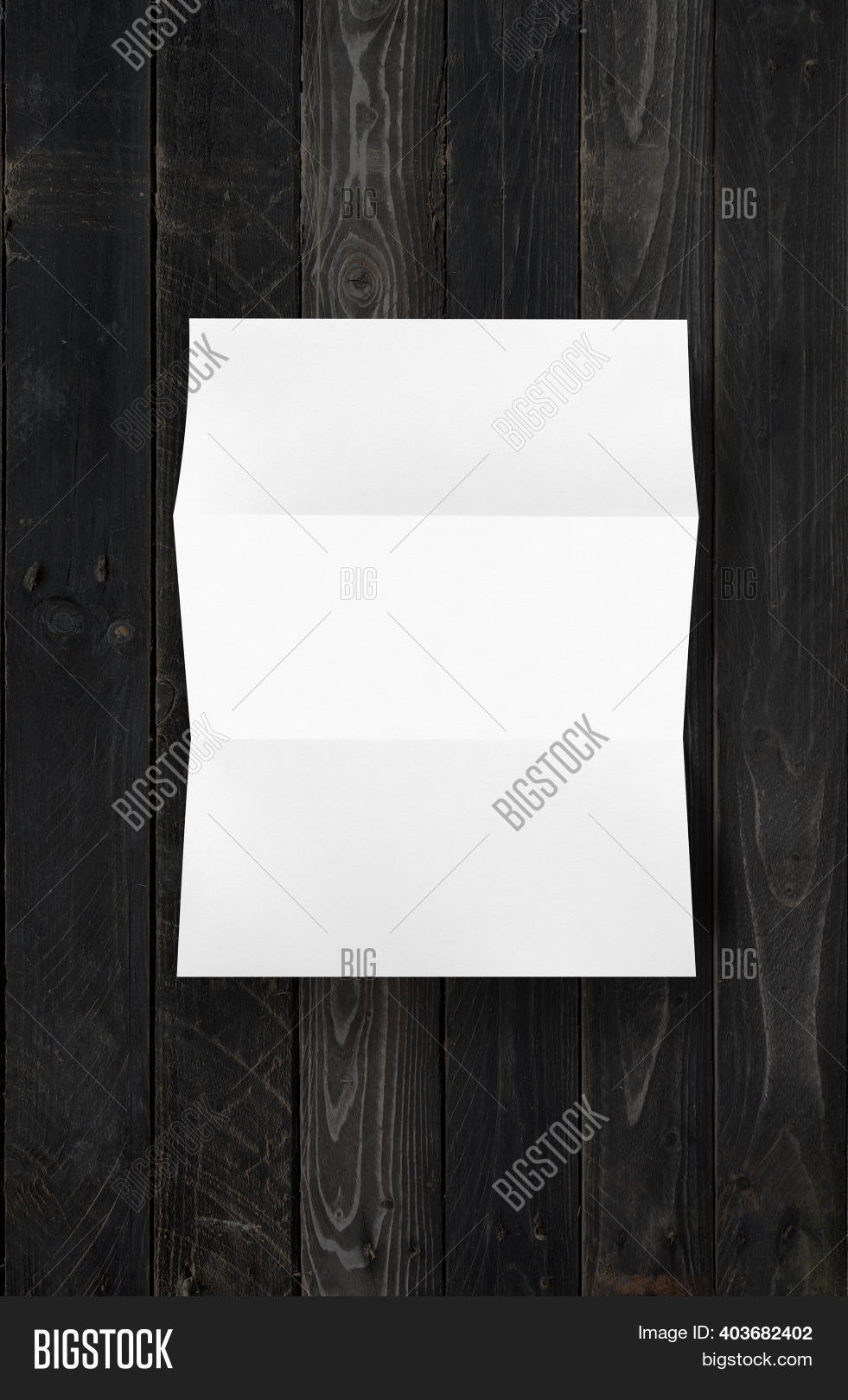 Blank Folded White A4 Image & Photo (Free Trial) | Bigstock