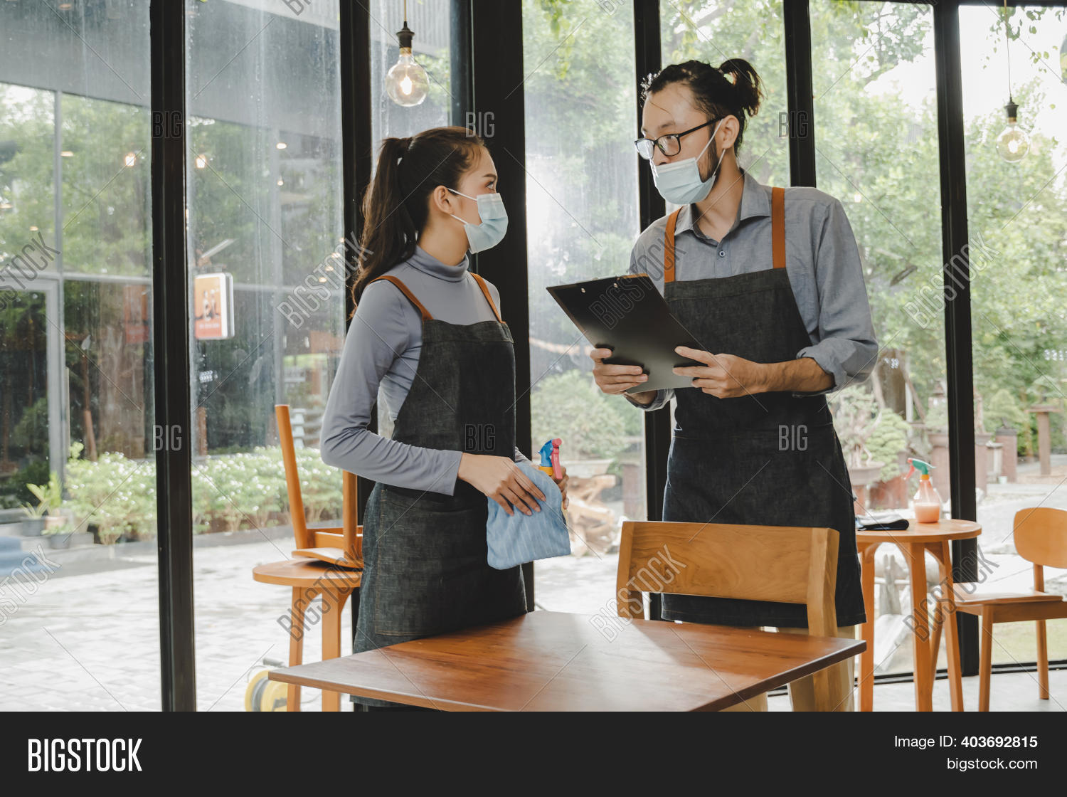 Asian Waitress Staff Image & Photo (Free Trial) | Bigstock