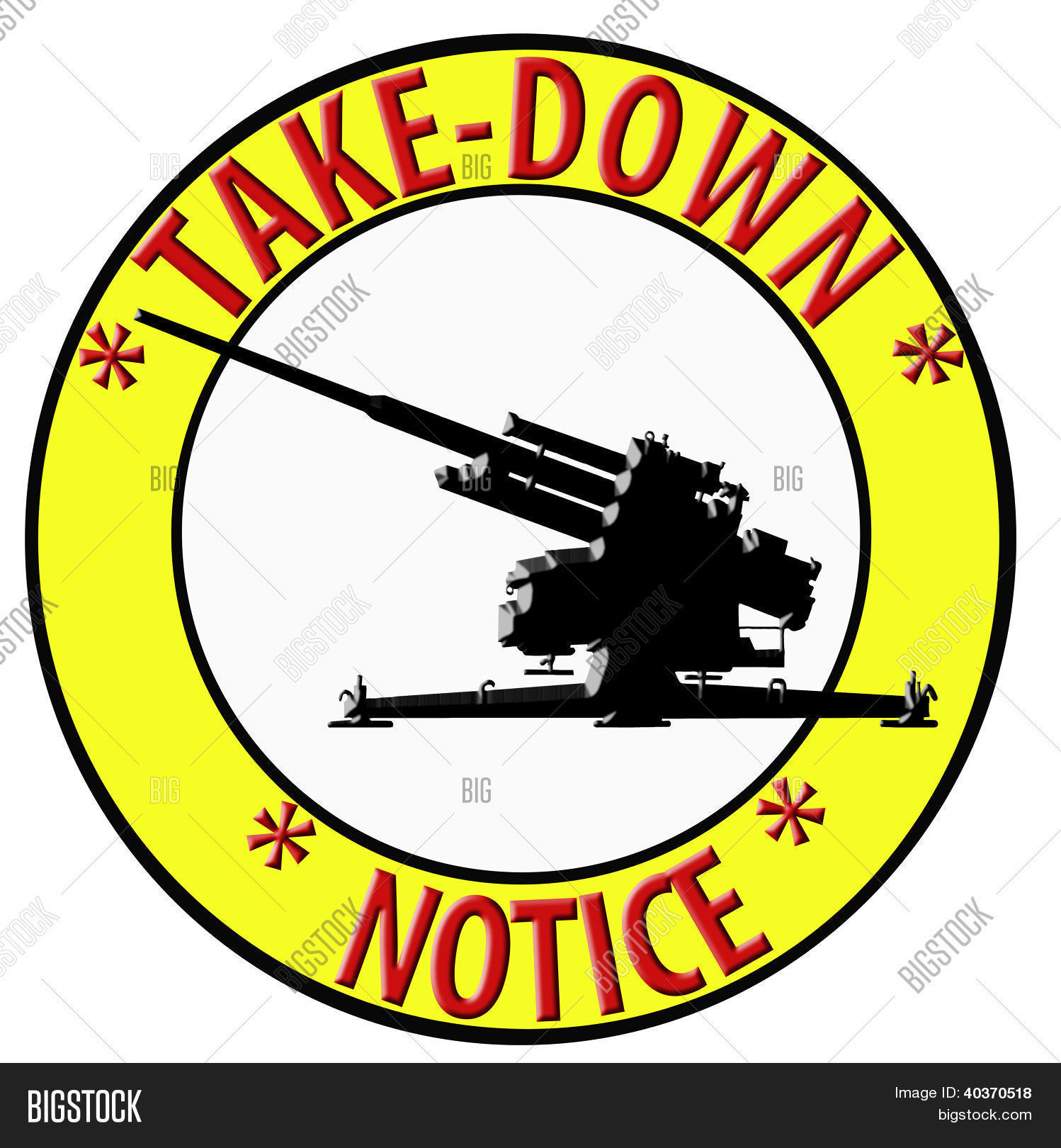 3D Take Down Notice Image & Photo (Free Trial) | Bigstock