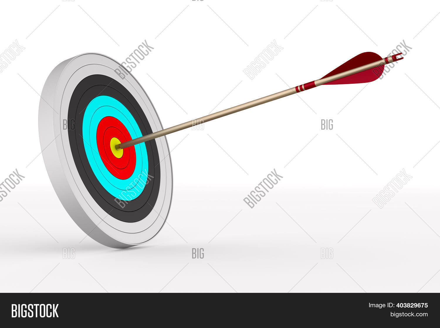 Arrow Target On White Image & Photo (Free Trial) | Bigstock