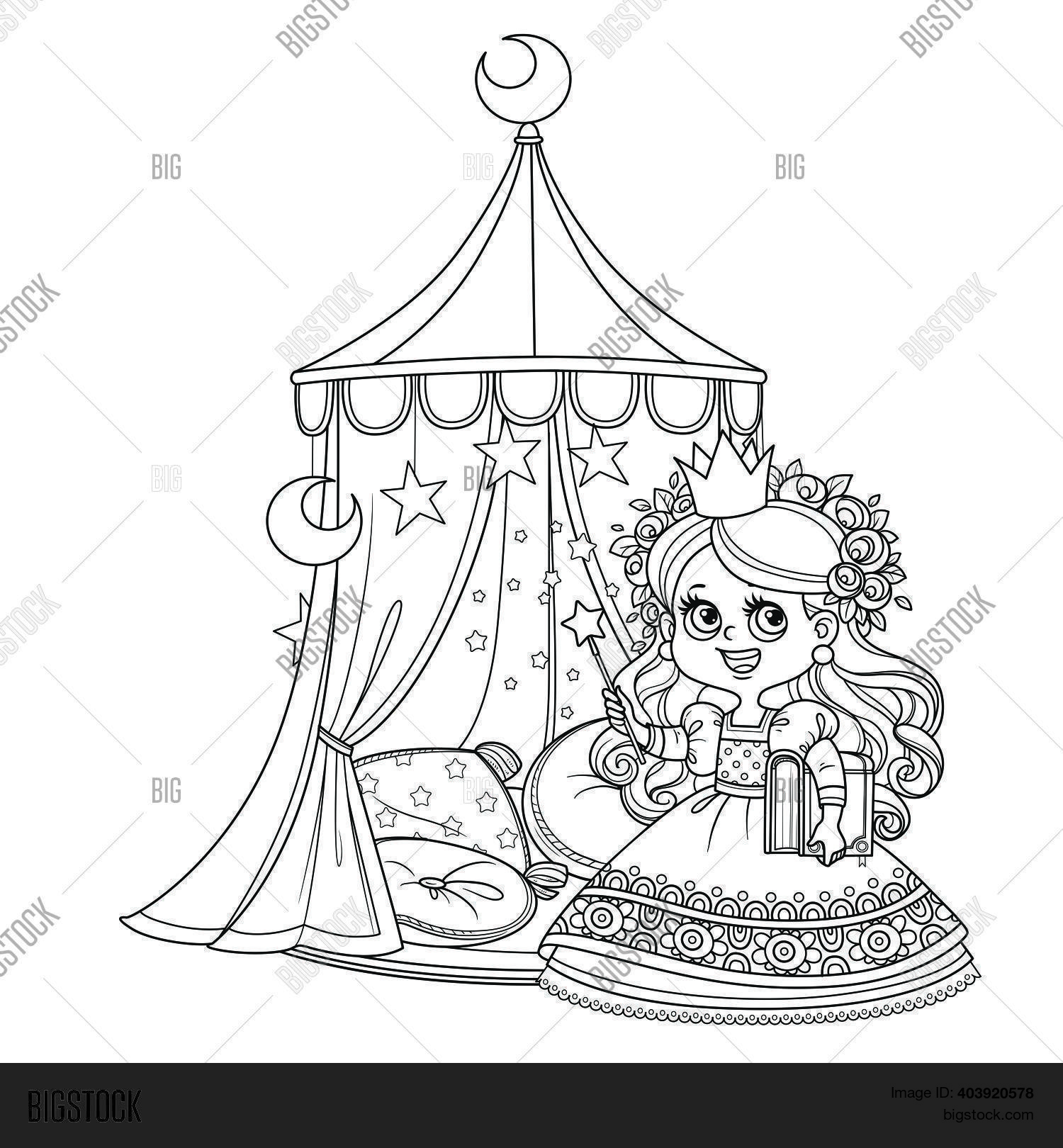 Cute Princess Book Vector & Photo (Free Trial) | Bigstock