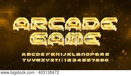 Arcade Game Alphabet Vector & Photo (Free Trial) | Bigstock