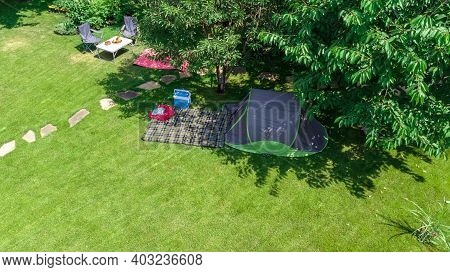 Campsite Aerial View Image & Photo (Free Trial) | Bigstock