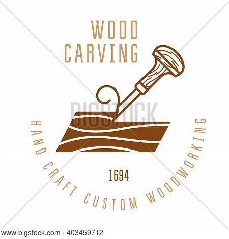 Wood Carving Logo Vector & Photo (Free Trial) | Bigstock