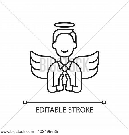 Humility Linear Icon Vector & Photo (Free Trial) | Bigstock