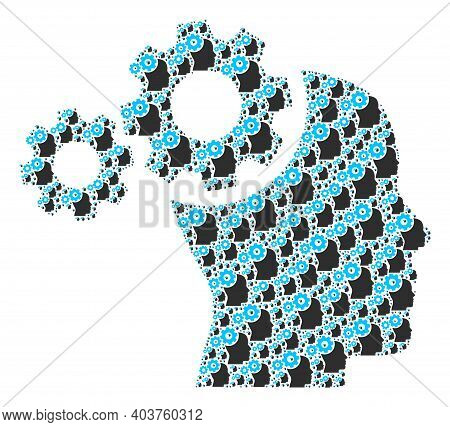 Vector Mind Gears Vector & Photo (Free Trial) | Bigstock