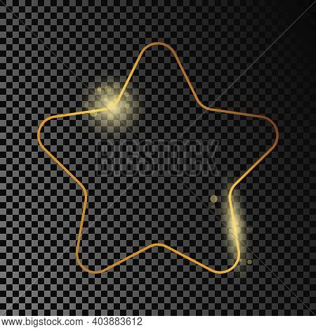Gold Glowing Rounded Vector & Photo (Free Trial) | Bigstock