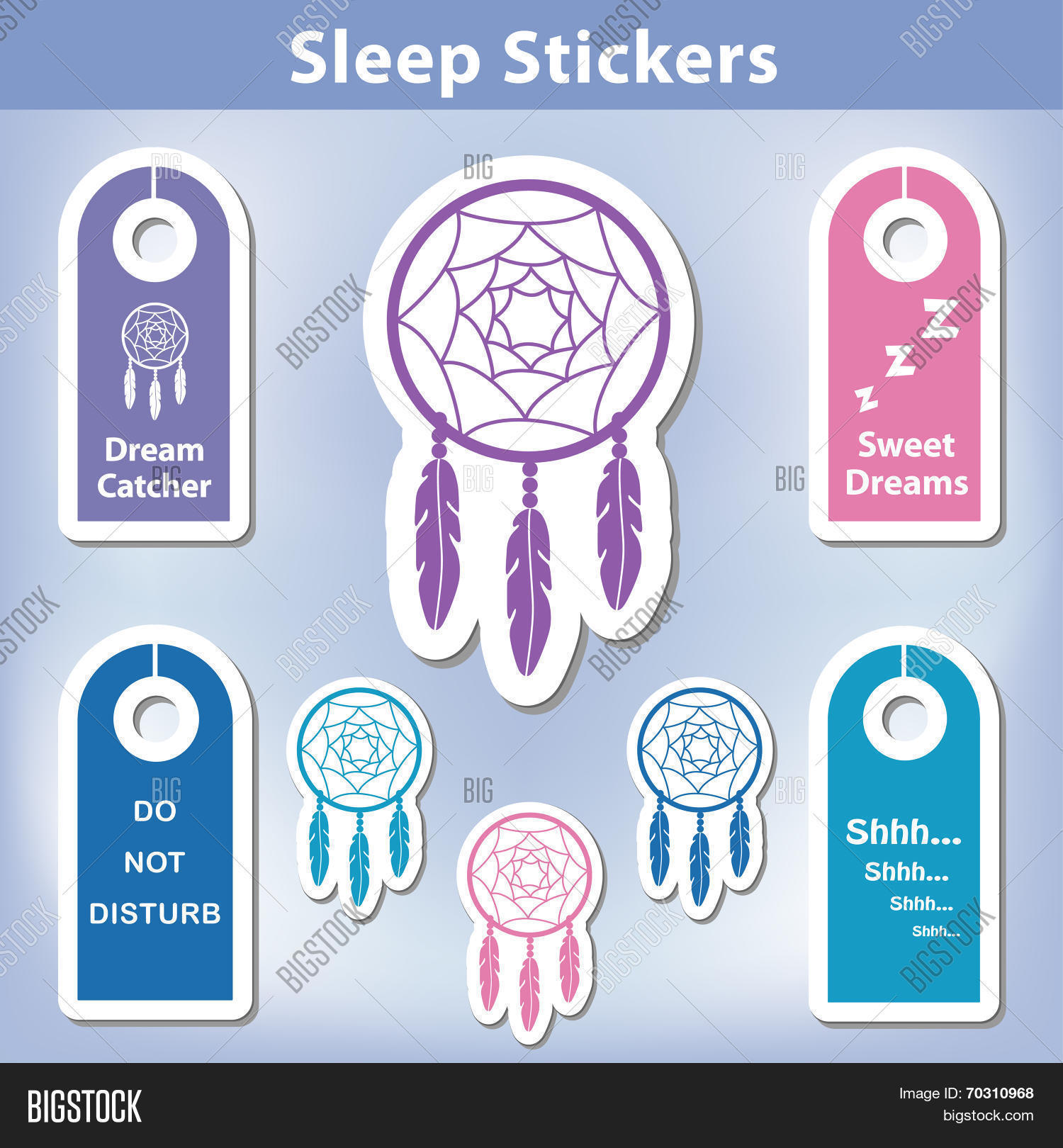 Sleep Stickers Vector & Photo (Free Trial) | Bigstock