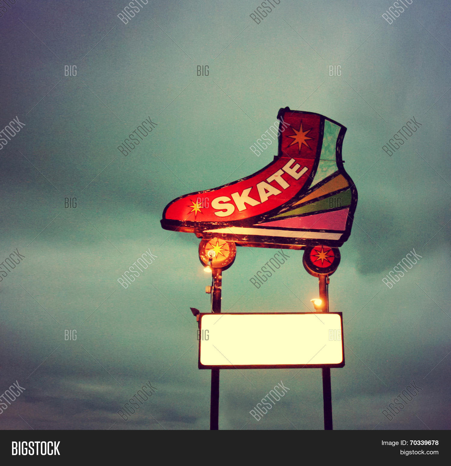 Skating Neon Sign Image & Photo (Free Trial) | Bigstock
