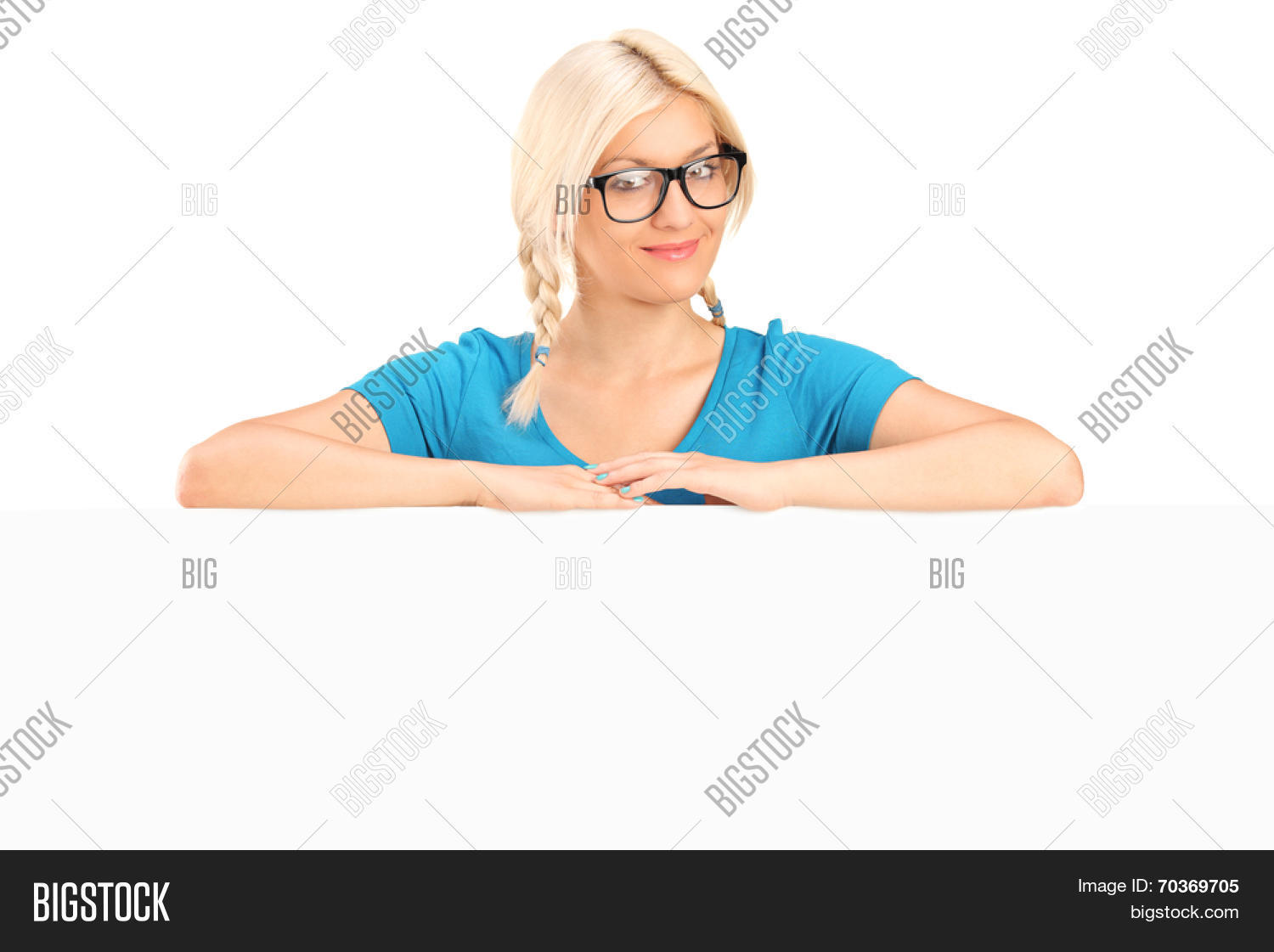 Blond Girl Glasses Image & Photo (Free Trial) | Bigstock