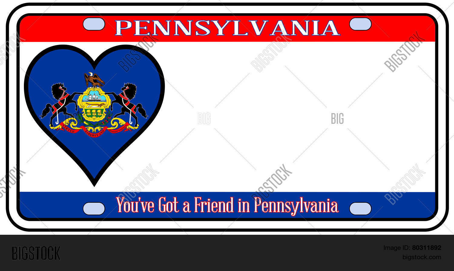 Pennsylvania License Vector & Photo (Free Trial) | Bigstock