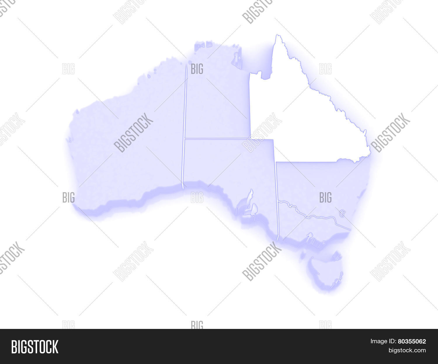 Map Queensland. Image & Photo (Free Trial) | Bigstock