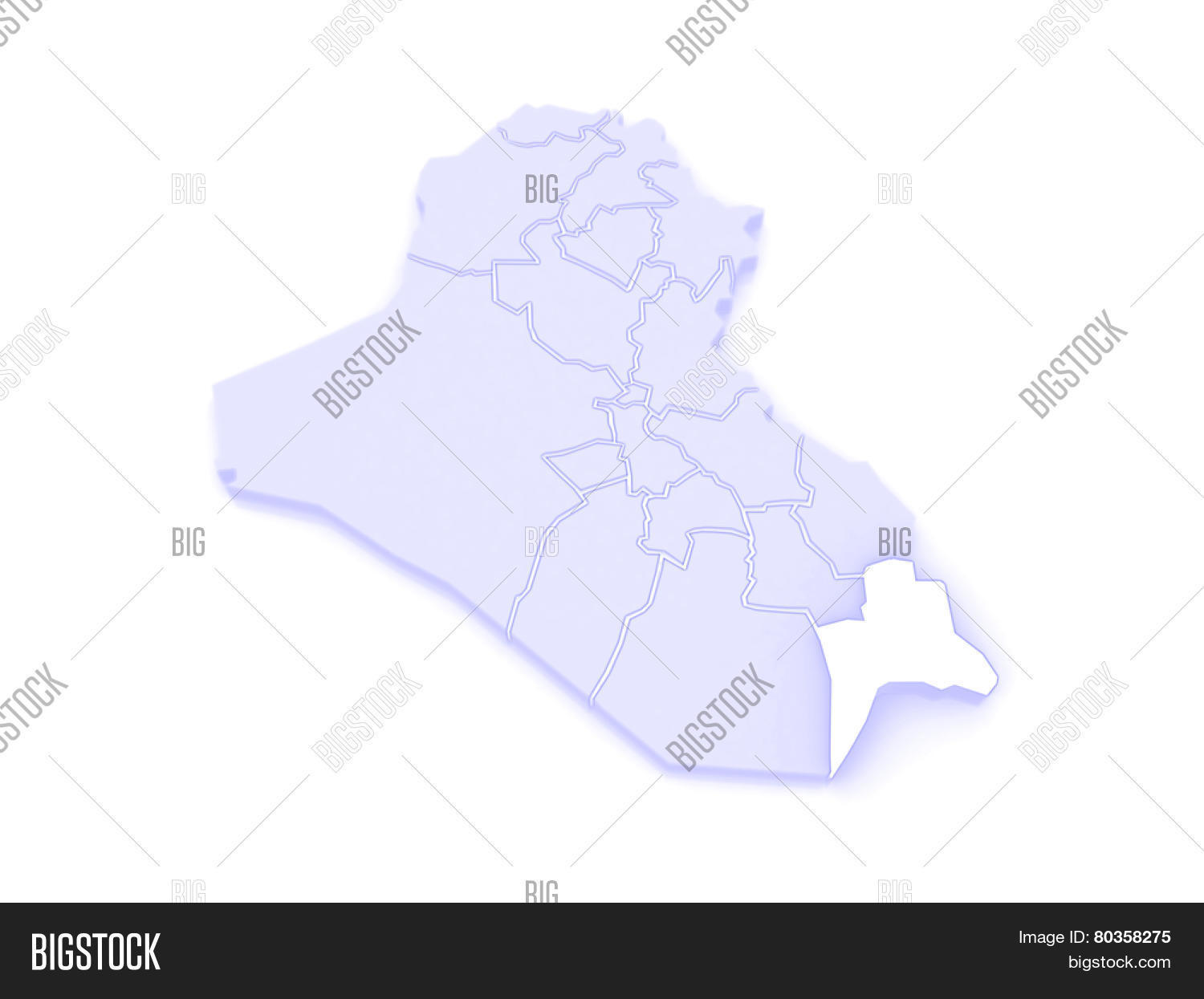 Map Basra. Iraq. 3d Image & Photo (Free Trial) | Bigstock