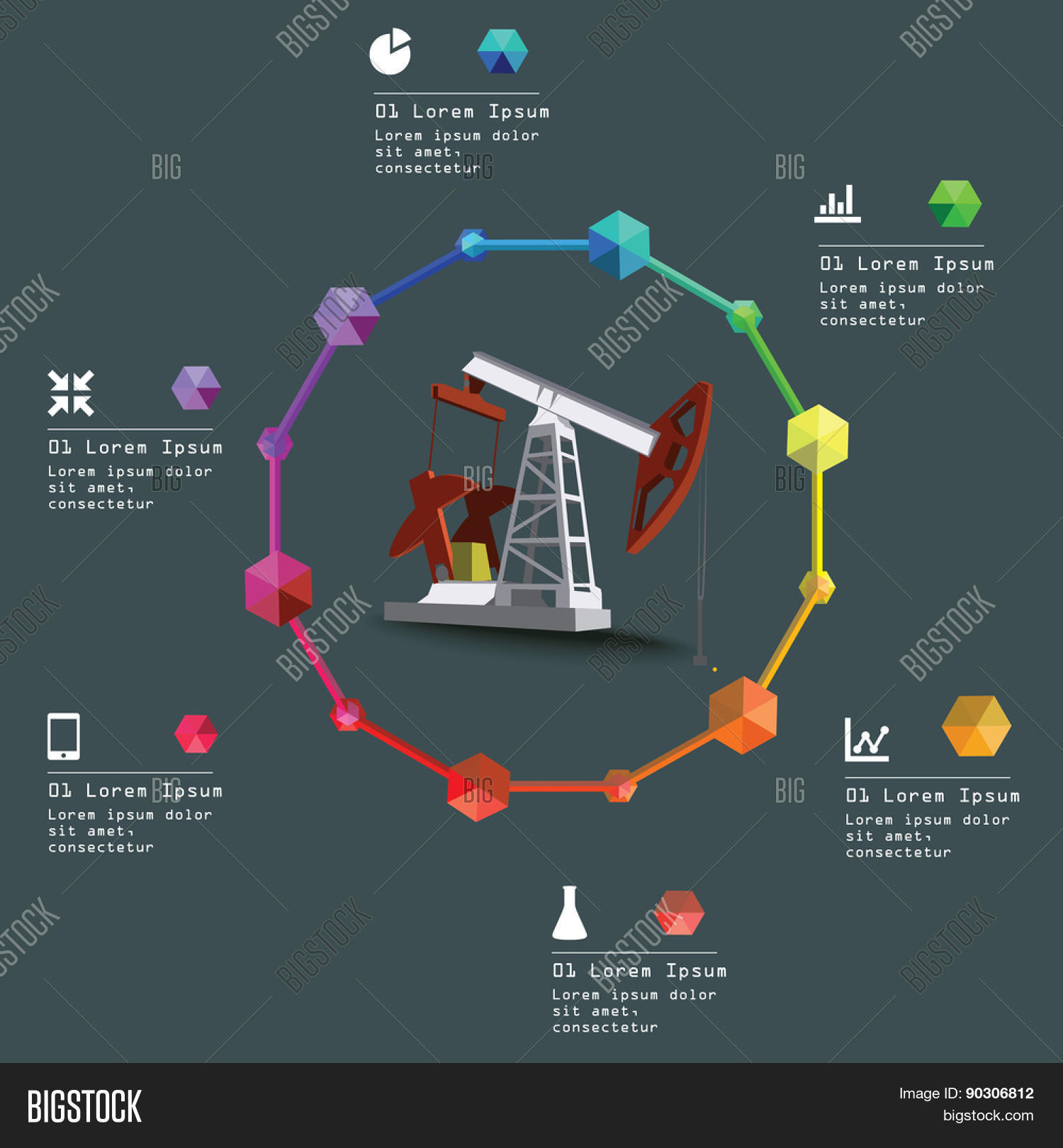 Oil Pump Vector Image Vector & Photo (Free Trial) | Bigstock