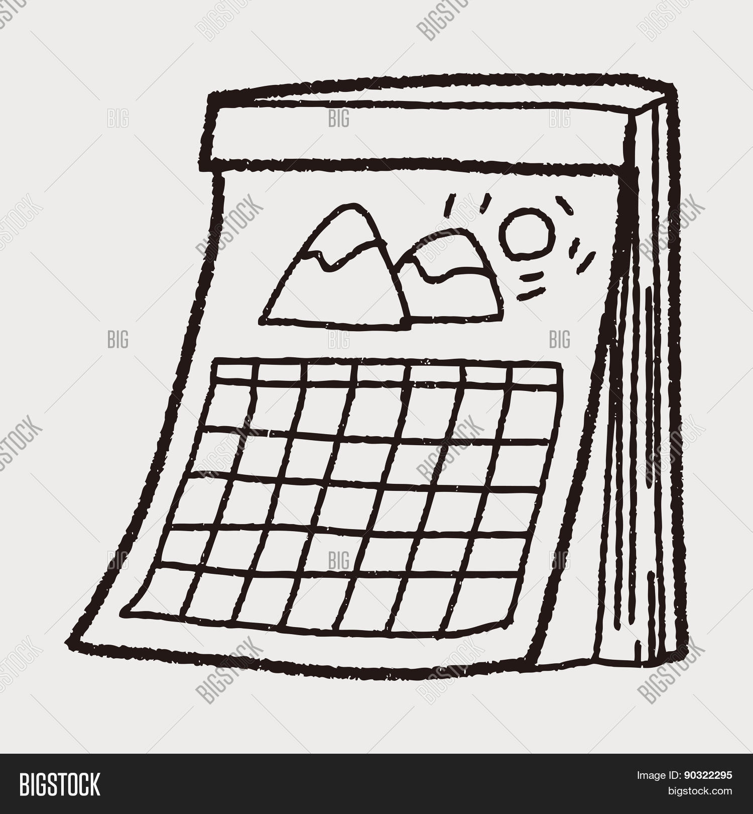 Calendar Doodle Vector & Photo (Free Trial) | Bigstock