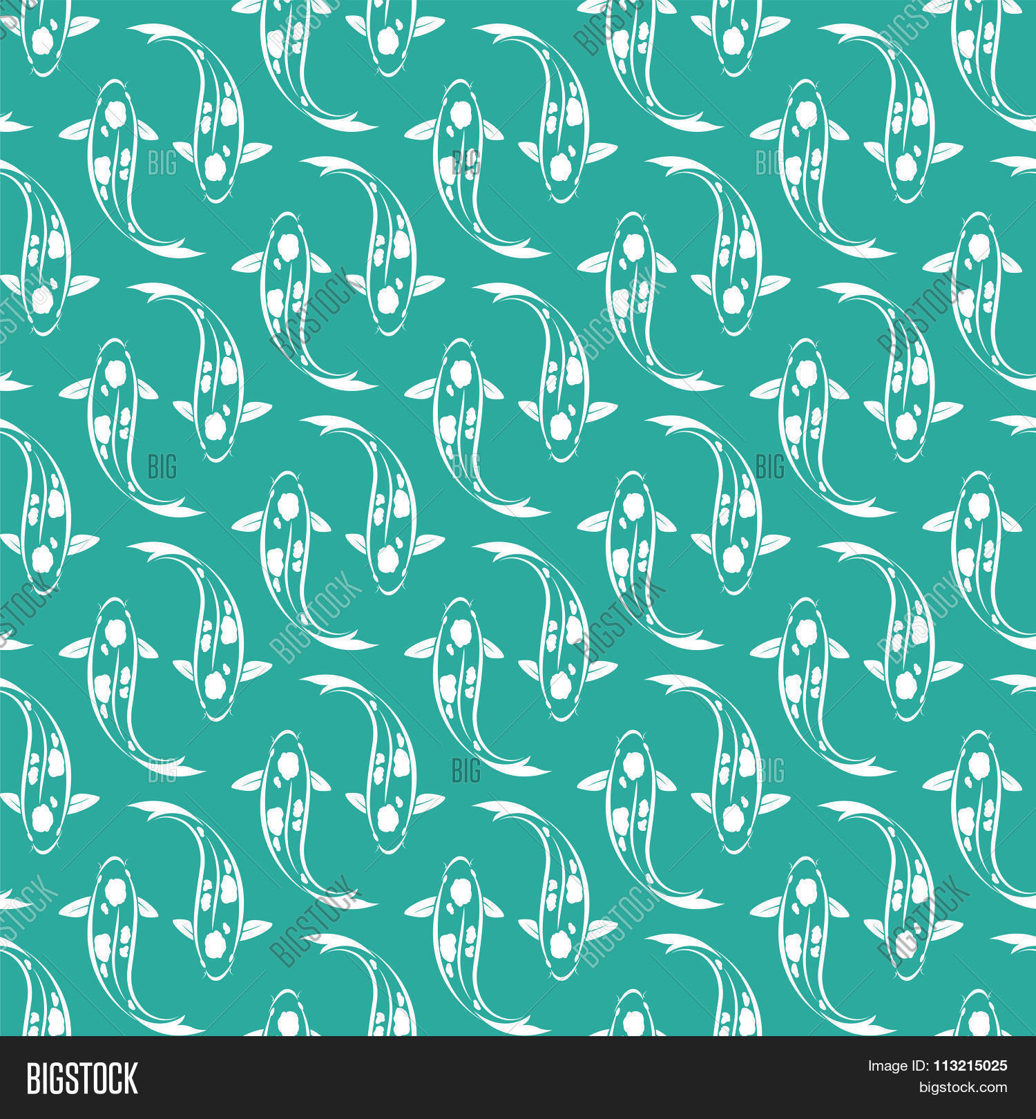 Koi Fish Vector Art Vector & Photo (Free Trial) | Bigstock