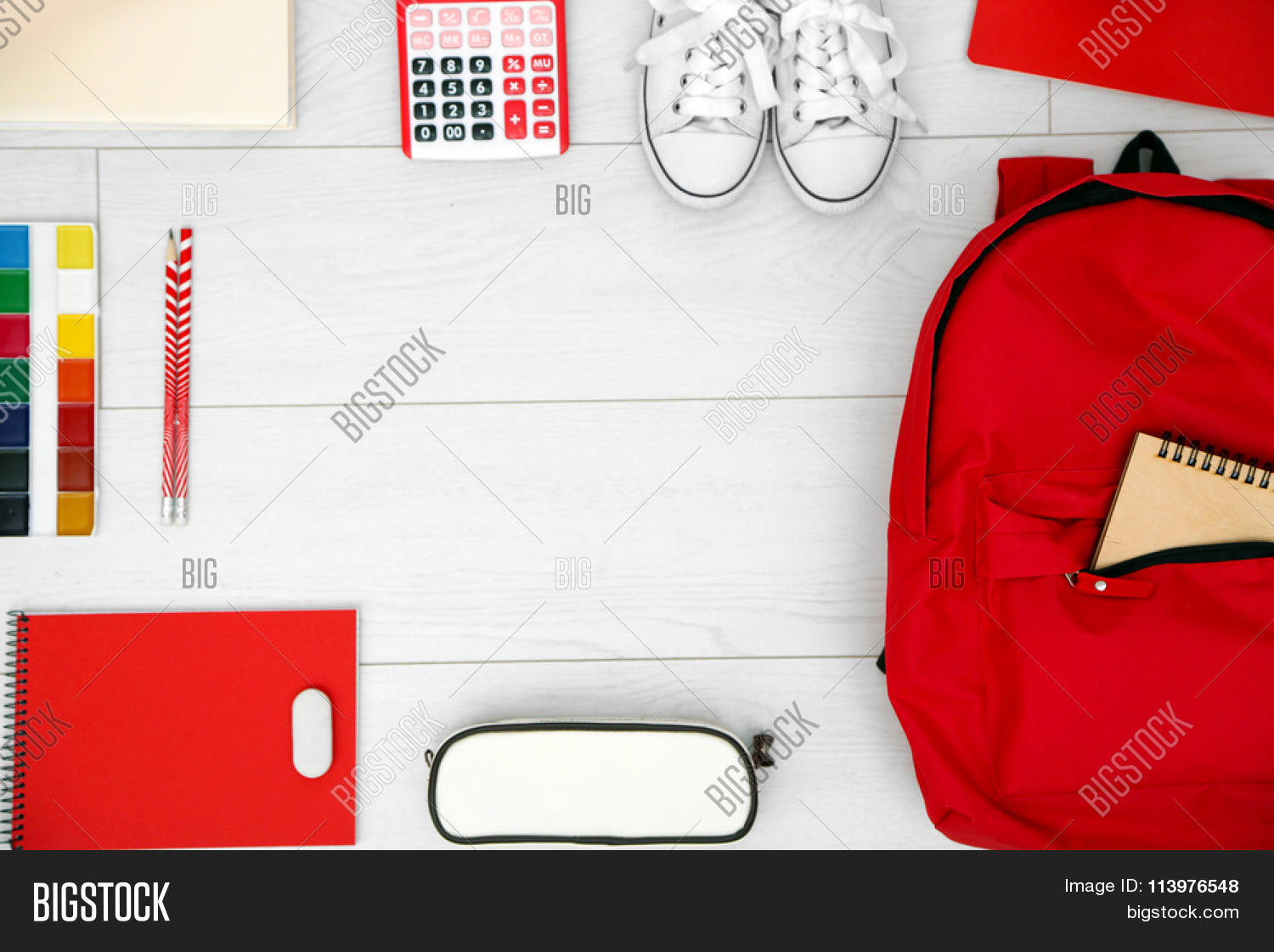 School Set Backpack, Image & Photo (Free Trial) | Bigstock